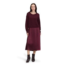 Vera Mont Damen Druckkleid "Damen zweiteilig"burgundy grape, Gr. 38, Strick, Obermaterial: 100% Polyester, Kleider, Materialmix
