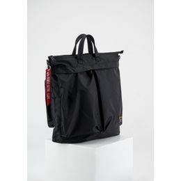 Tragetasche "Label Helmet Bag", Alpha Industries, schwarz, Obermaterial: 100% Nylon, Taschen