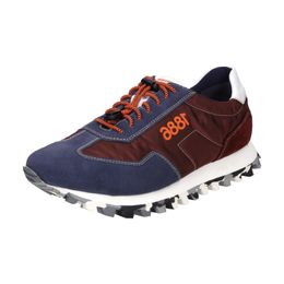 Josef Seibel Herren Sneaker "Clyde 01, blau-bordeaux", Gr. 44, blau, Obermaterial: 80% Rindsleder Leather cow. 20% Textilmaterial TEXMAT., Schuhe