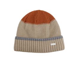 Chillouts Damen Strickm&uuml;tze "Tony Hat", beige, mehrfarbig, Strick, Kunstfaser, M&uuml;tzen, mit mehrfarbigem Design