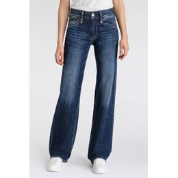 Herrlicher Damen Bootcut-Jeans "Prime New Denim Light"whale, Gr. 33, Denim/Jeans, Obermaterial: 98% Baumwolle, 2% Elasthan, Jeans, mit Stretch