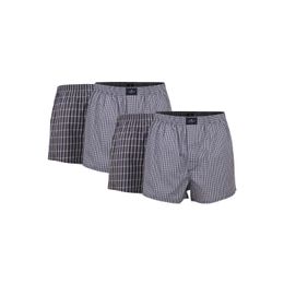 Tom Tailor Herren Webboxer "Web-Boxershorts 4er Pack", Gr. XXL, blau, Obermaterial: 100% Baumwolle CO., Unterhosen
