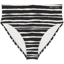 Marc O'Polo MARC O'POLO Damen Bikini-Hose "Summer Blacks"schwarz, wei&szlig; cotton print, Gr. XL, Obermaterial: 70% Polyamid, 30% Elasthan, Badehosen, mit hohem
