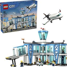 Lego Kinder Konstruktionsspielsteine "Flughafen mit Flugzeug (60502), Lego City"bunt, Kunststoff, Spielbausteine, Made in Europe