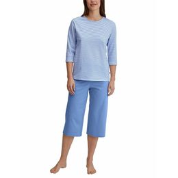 Calida Pyjama Damen Gr&ouml;&szlig;e S blau / hellblau Winterkleid