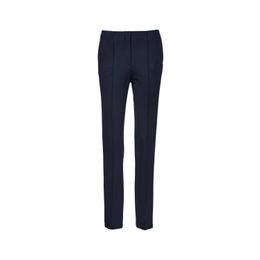 GOLDNER Damen Schlupfhose "Moderne Hose LOUISA mit streckenden Biesen", blau, Gr. 38, Obermaterial: 67% Viskose CV. 27% Polyamid PA. 6% Elasthan EL.,
