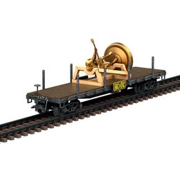 M&auml;rklin M&Auml;RKLIN Kinder G&uuml;terwagen "AC/DC Flachwagen "Stiff Upper Lip" - 48837"bunt, Kunststoff, Metall, L:15cm, Modelleisenbahn-Fahrzeuge