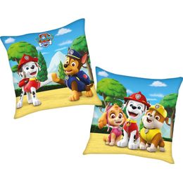 Dekokissen PAW PATROL, B:40cm L:40cm, bunt, Polyester, Kinderzimmer, Dekokissen_Sitzkissen_Kissenh&uuml;llen, "PAW PATROL", Wendekissen mit tollem Paw