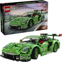 Lego Kinder Konstruktionsspielsteine "Porsche 911 GT3 R REXY AO Racing Rennwagen (42224), Lego Technic"gr&uuml;n, Kunststoff, Spielbausteine