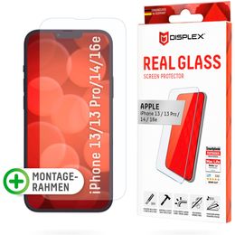 Displex Displayschutzglas "Real Glass - iPhone 14", B:12cm H:6cm T:25mm, transparent, Displayfolien