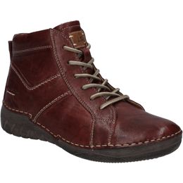 Josef Seibel Damen Stiefelette "Felicia 01, bordo-kombi", Gr. 36, rot, Obermaterial: 100% Rindsleder Leather cow., Schuhe