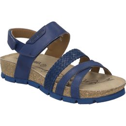 Josef Seibel Damen Sandale "Lucie 03, blau", Gr. 36, blau, Obermaterial: 100% Rindsleder Leather cow., Schuhe
