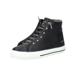 Mustang Shoes Damen Sneaker "Mustang Shoes Sneaker Lederimitat", Gr. 39, schwarz, Lederimitat, Schuhe