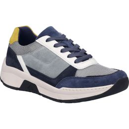 Josef Seibel Herren Sneaker "Mitchell 10, blau-multi", Gr. 43, blau, Obermaterial: 80% Rindsleder Leather cow. 20% Textilmaterial TEXMAT., Schuhe