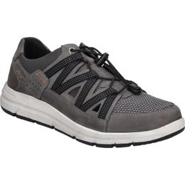 Josef Seibel Herren Schn&uuml;rschuh "Giuseppe 02, asphalt-kombi", Gr. 43, grau, Obermaterial: 80% Rindsleder Leather cow. 20% Textilmaterial TEXMAT.,