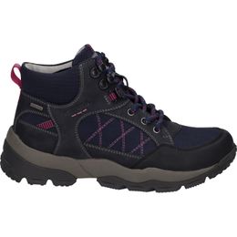 Josef Seibel Damen Stiefelette "Philippa 55, indigo-multi", Gr. 37, blau, Obermaterial: 80% Rindsleder Leather cow. 20% Textilmaterial TEXMAT., Schuhe