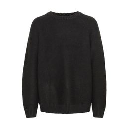 !Solid SOLID Herren Strickfleece-Pullover "Strickpullover SDNohar", schwarz, Gr. L, Obermaterial: 69% Polyacryl PAN. 17% Polyester PES. 9% Wolle WO. 5%