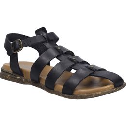 Josef Seibel Damen Sandale "Fabricia 04, schwarz", Gr. 37, schwarz, Obermaterial: 100% Rindsleder Leather cow., Schuhe
