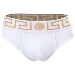 Versace Slip Herren Gr&ouml;&szlig;e S nachtblau / goldgelb / schwarz / wei&szlig;