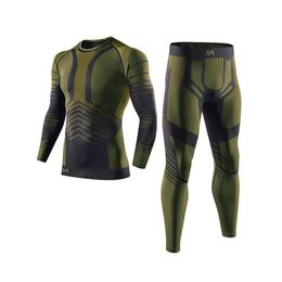 MEETWEE Base Layer 'Seamless Thermal Underwear' Herren Gr&ouml;&szlig;e XXL gr&uuml;n