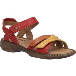 Josef Seibel Damen Sandale "Debra 62, rubin-multi", Gr. 39, rot, Obermaterial: 100% Rindsleder Leather cow., Schuhe