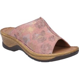 Josef Seibel Damen Clog "Catalonia 58, pink-multi", Gr. 36, pink, Obermaterial: 100% Rindsleder Leather cow., Schuhe