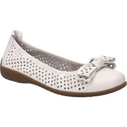 Josef Seibel Damen Ballerina "Fenja 24, weiss", Gr. 40, wei&szlig;, Obermaterial: 100% Rindsleder Leather cow., Schuhe