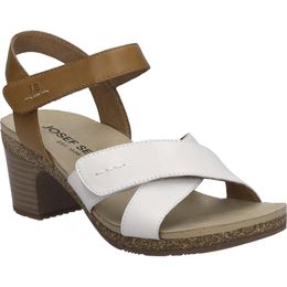 Josef Seibel Damen Sandale "Grace 01, offwhite-kombi", Gr. 41, wei&szlig;, Obermaterial: 100% Rindsleder Leather cow., Schuhe