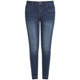 oxmo Damen Bequeme Jeans "Jeans Hose OXIrabella", blau, Gr. 26, Obermaterial: 98% Baumwolle CO. 2% Elasthan EL., Jeans