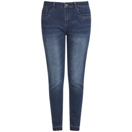 oxmo Damen Bequeme Jeans "Jeans Hose OXIrabella", blau, Gr. 27, Obermaterial: 98% Baumwolle CO. 2% Elasthan EL., Jeans