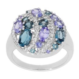 Firetti Ring Damen Gr&ouml;&szlig;e 63 pastellblau / helllila / silber