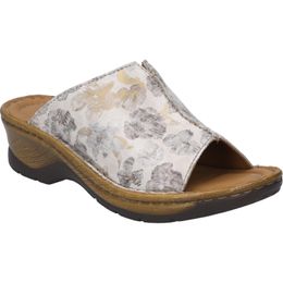 Josef Seibel Damen Clog "Catalonia 58, creme-multi", Gr. 41, beige, Obermaterial: 100% Rindsleder Leather cow., Schuhe