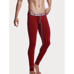 SEOBEAN Lange Unterhose 'Classic Solid' Herren Gr&ouml;&szlig;e XL rot