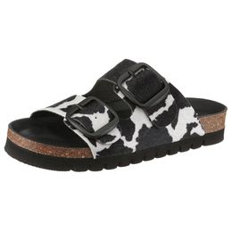 Aniston Mules female Black, White size 39
