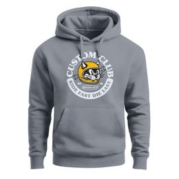 Neverless Sweatshirt 'Racing Cat' male Grey size XL