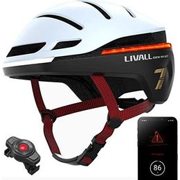 Livall EVO21 Helm + BR 80 Fernbedienung wei&szlig; S (52-55 cm)
