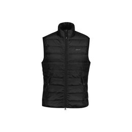 Gant Herren Steppweste "Steppweste LIGHT DOWN VEST", schwarz, Gr. XXL, Obermaterial: 100% Polyester PES. Futter: 100% Polyester PES. 90% Daunen DOWN.