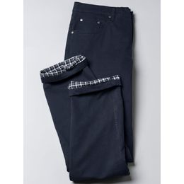 CLASSIC Herren Thermohose, blau, Gr. 24, unifarben, 98% Baumwolle, 2% Elasthan, Futter:100% Baumwolle, Hosen