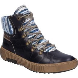 Josef Seibel Damen Stiefelette "Maren 06, ocean-kombi", Gr. 39, blau, Obermaterial: 80% Rindsleder Leather cow. 20% Textilmaterial TEXMAT., Schuhe