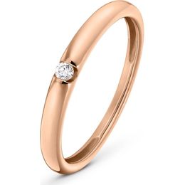 Christ Ring Damen Gr&ouml;&szlig;e 52 rosegold / transparent