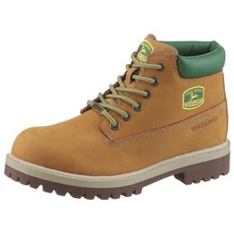 Skechers Herren Schn&uuml;rstiefel "SERGEANTS JOHN DEERE-DOZER", Gr. 45, braun, Leder, kontrastfarbene Details, Schuhe, Boots mit John Deere Collaboration