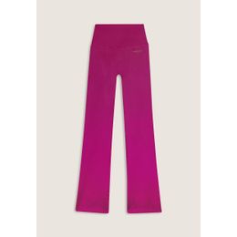 Seamless Leggings Freddy "Seamless Flare Leggings Super High", Damen, Gr. M/L (38/40), N-Gr, fuchsia rot, Obermaterial: 92% Polyester, 8% Elasthan, eng lang, Hosen, nahtloses Design, hoch geschnittene Leibh&ouml;he, f&uuml;r Sport