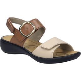 Josef Seibel Damen Sandale "Ibiza 12, creme-cognac", Gr. 36, beige, Obermaterial: 100% Rindsleder Leather cow., Schuhe