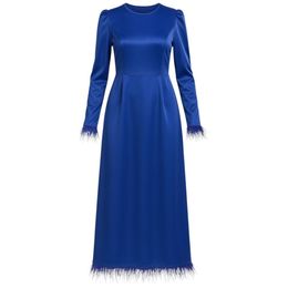 fashionshowcase Abendkleid 'Feather Grace' Damen Gr&ouml;&szlig;e 36 blau Winterkleid