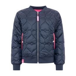 Zwillingsherz Damen Bomberjacke ""Be Happy""marine, Gr. L, Steppware, Obermaterial: 100% Polyester, Jacken, modisch, Kontrastdetails, regular fit,