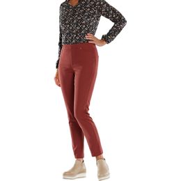 CR&Eacute;ATION L Damen Schlupfhose mit elastischem Bund rotbraun Gr&ouml;&szlig;e 42