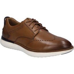 Josef Seibel Herren Schn&uuml;rschuh "Finley 02, cognac", Gr. 45, braun, Obermaterial: 80% Rindsleder Leather cow. 20% Textilmaterial TEXMAT., Schuhe