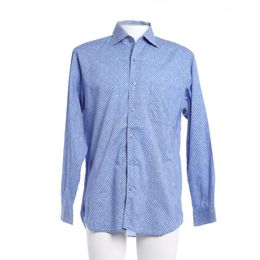 Zegna Freizeithemd / Shirt / Polohemd langarm Herren Gr&ouml;&szlig;e M Second Hand blau