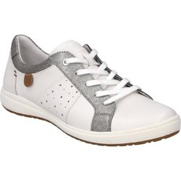 Josef Seibel Damen Sneaker "Caren 38, platin-kombi", Gr. 38, grau, Obermaterial: 100% Rindsleder Leather cow., Schuhe