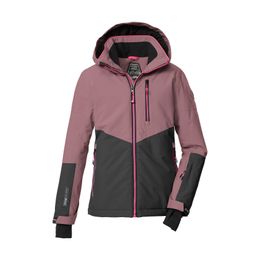 Skijacke Killtec "KSW 207 GRLS SKI JCKT", M&auml;dchen, Gr. 128, rosa (pink), Obermaterial: 100% Polyester;Futter: 100% Polyester;F&uuml;llung: 100% Polyester, Jacken Skijacke, Wasserdichte, atmungsaktive Kinderjacke mit reflektierenden Details